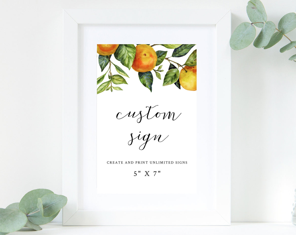 Editable Little Cutie Custom Sign Template, DIY Printable Unlimited Si ...
